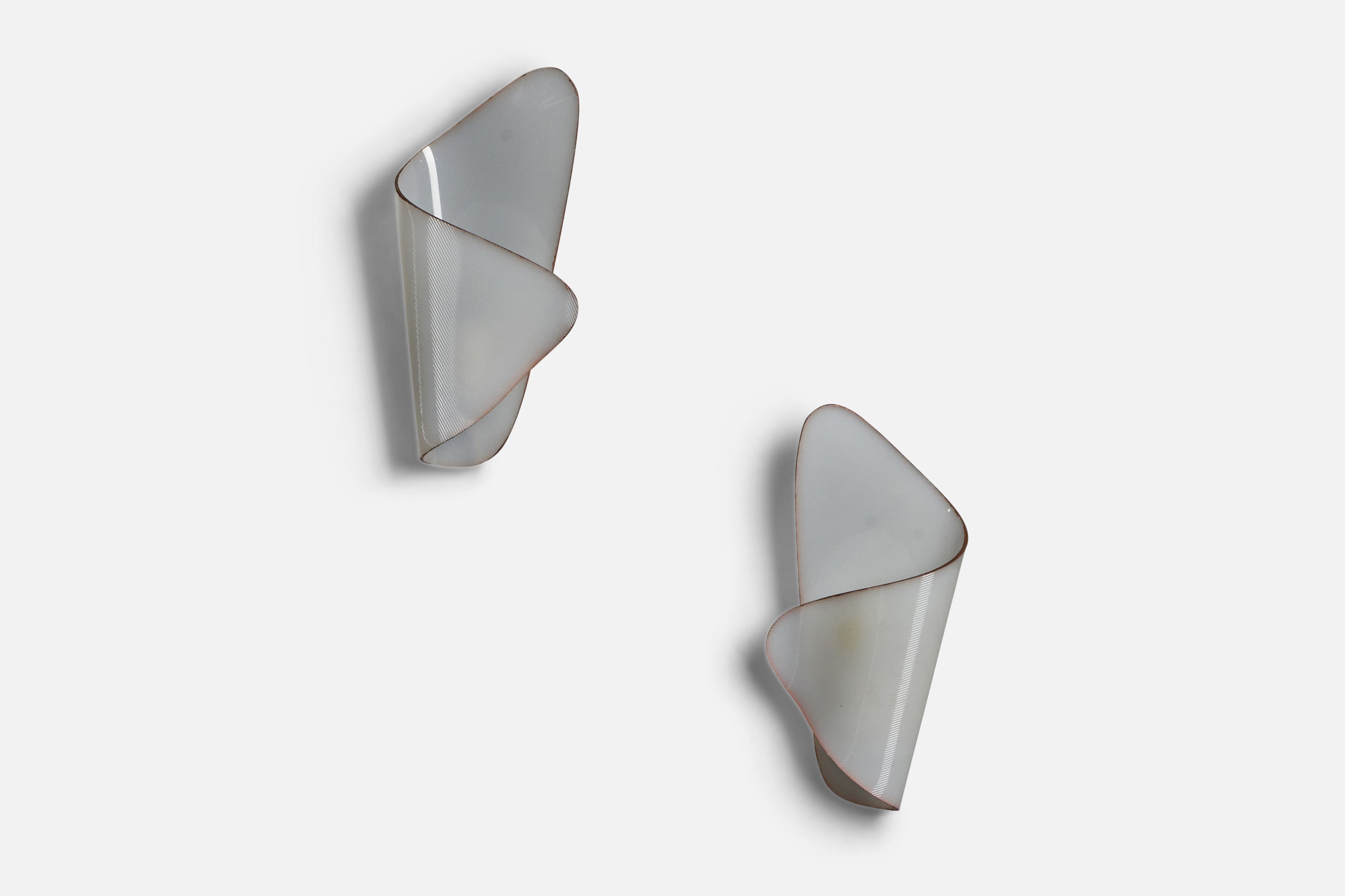 Swedish Designer, Freeform Wall Lights, Acrylic, Sweden, 1950s For Sale ...