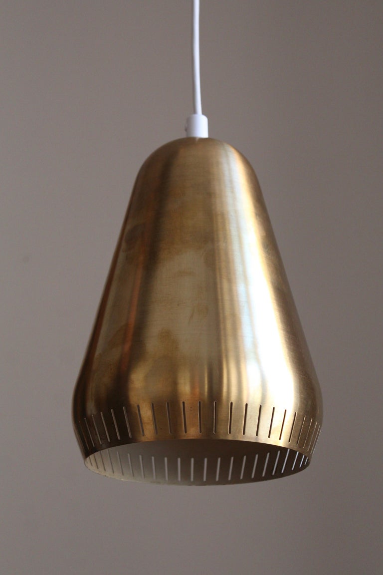Swedish Designer, Pendant Light, Brass, Sweden, 1950s For Sale at ...