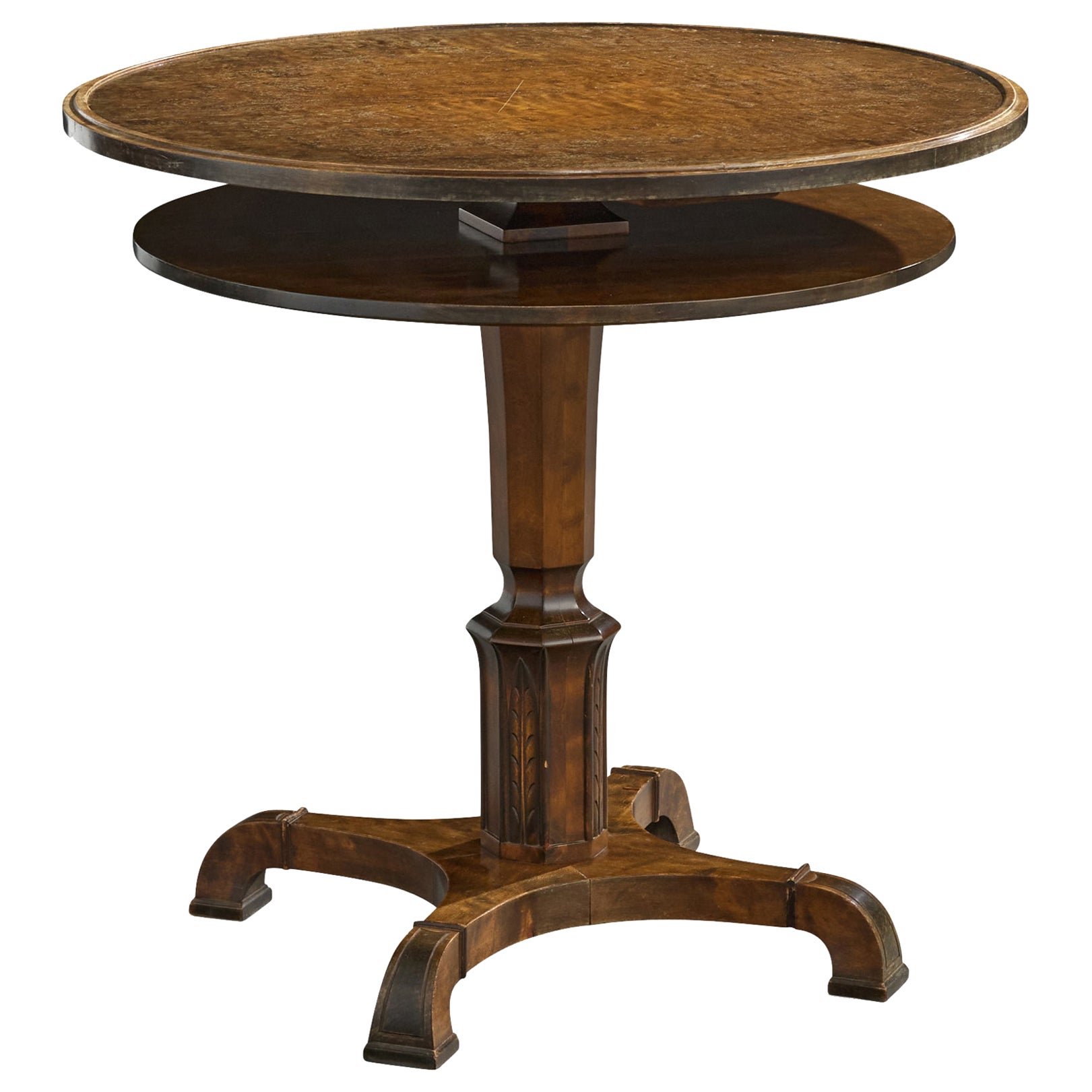 Swedish Designer, End Tables, Birch, Burl, Sweden, 1930s at 1stDibs