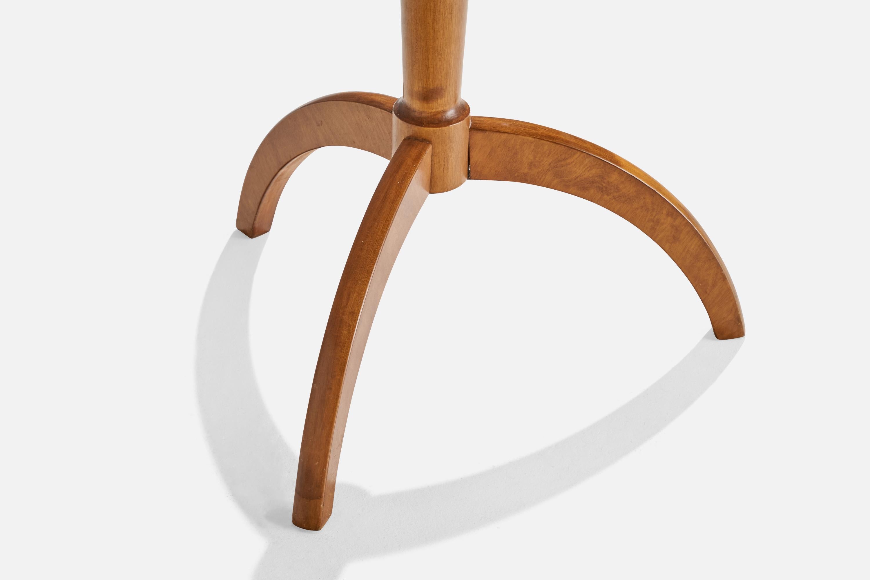 Swedish Designer, Side Table, Wood, Sweden, 1930s For Sale at 1stDibs