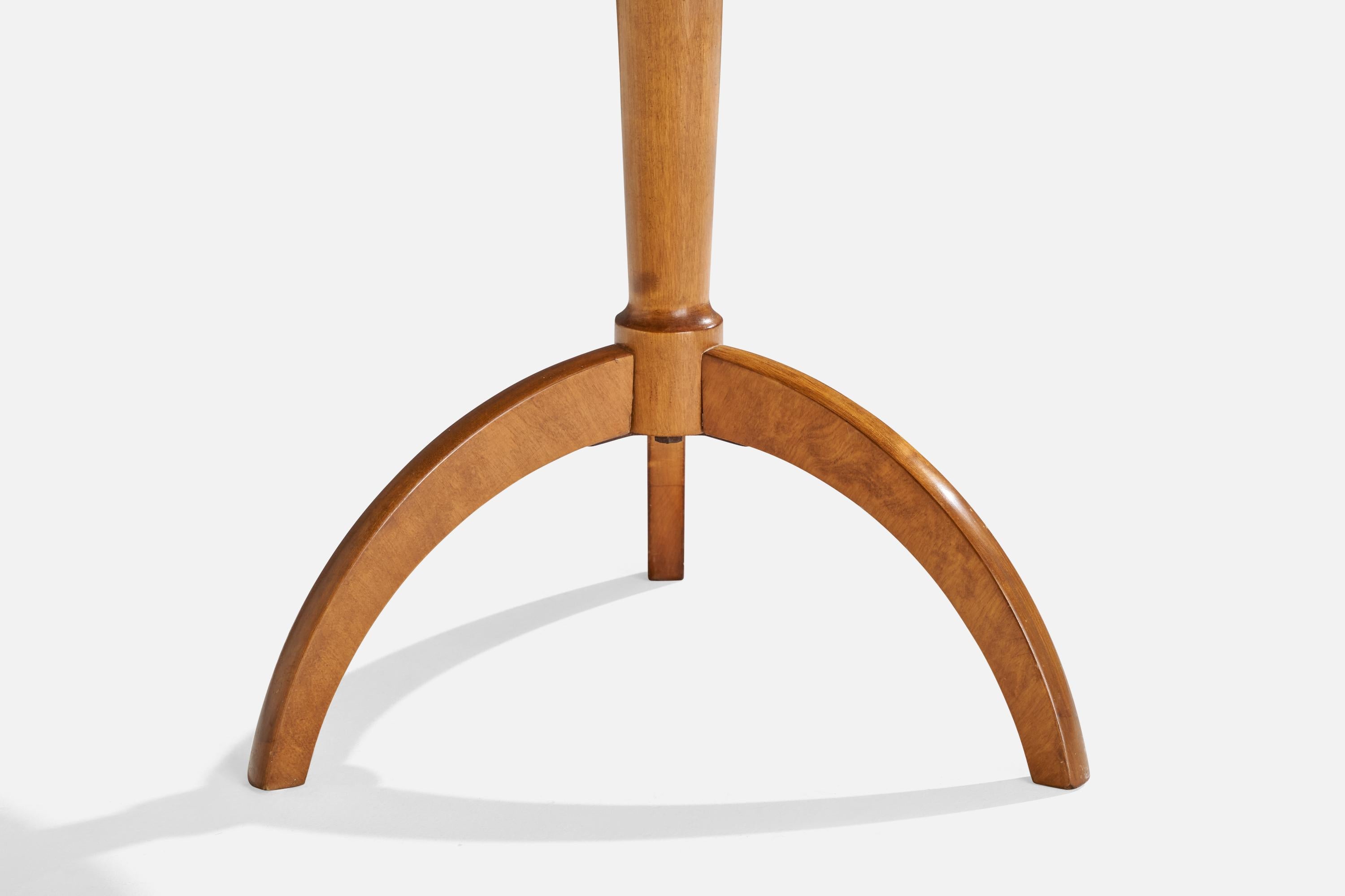 Swedish Designer, Side Table, Wood, Sweden, 1930s For Sale at 1stDibs