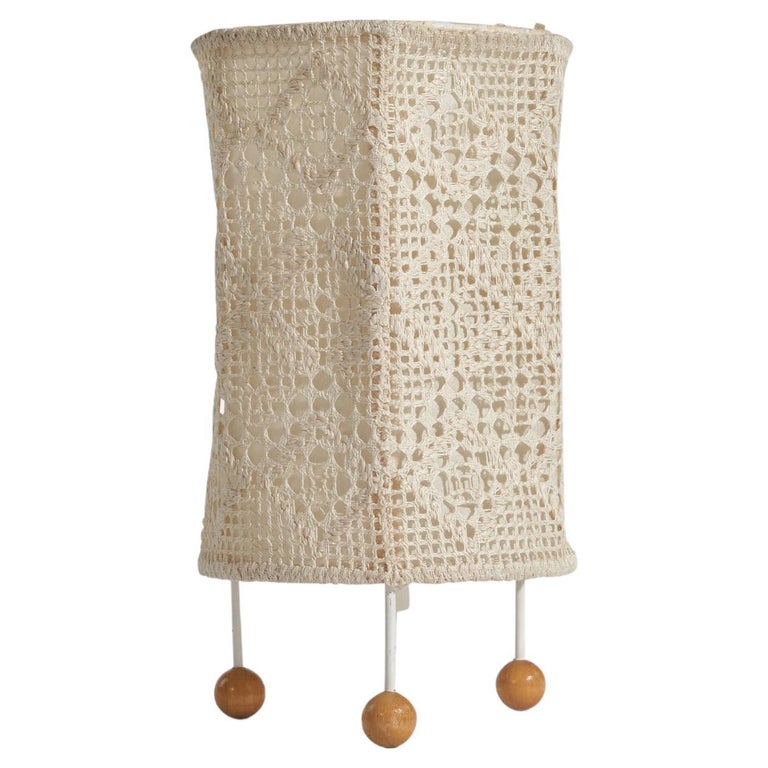 Swedish Designer, Table Lamp, Embroidered Fabric, Metal, Pine, Sweden ...
