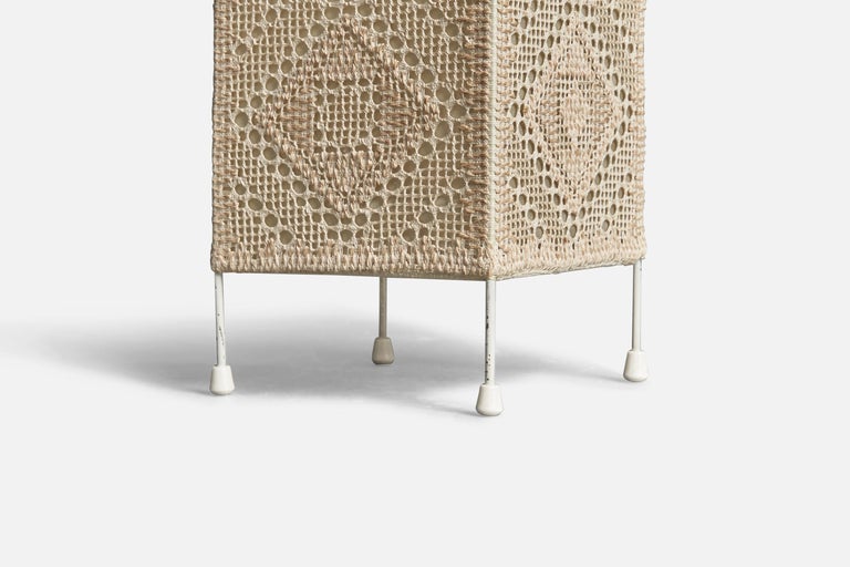 Swedish Designer, Table Lamp, Metal, Fabric, Sweden, 1950s For Sale at ...
