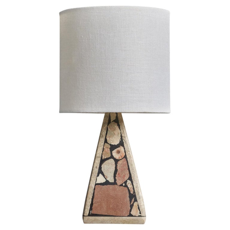Swedish Designer, Table Lamp, Stone, Sweden, 1970s For Sale at 1stDibs