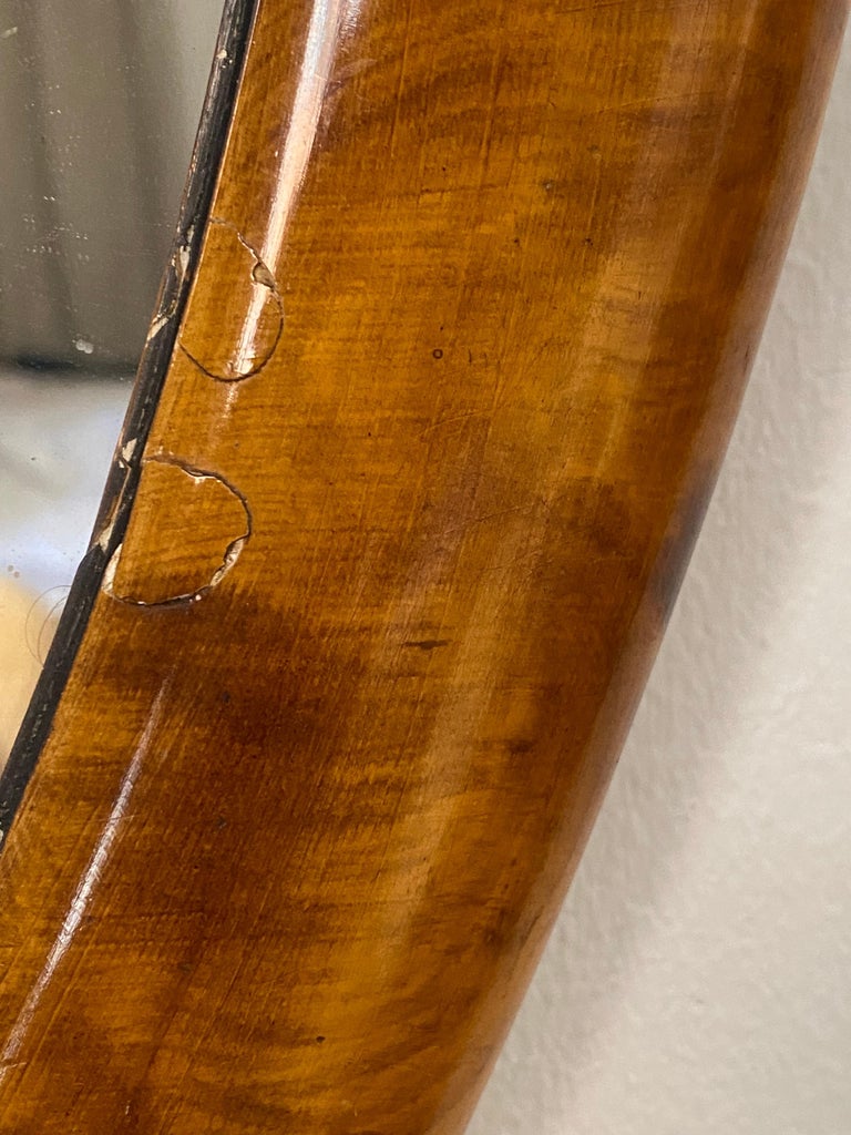 Swedish Designer, Wall Mirror, Lacquered Burlwood, Mirror Glass, Sweden ...