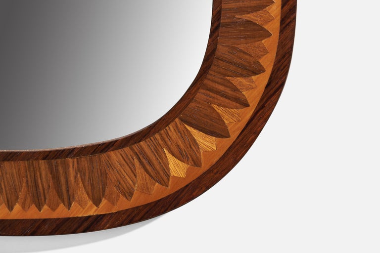Swedish Designer, Wall Mirror, Wooden Inlays, Sweden, 1930s For Sale at ...