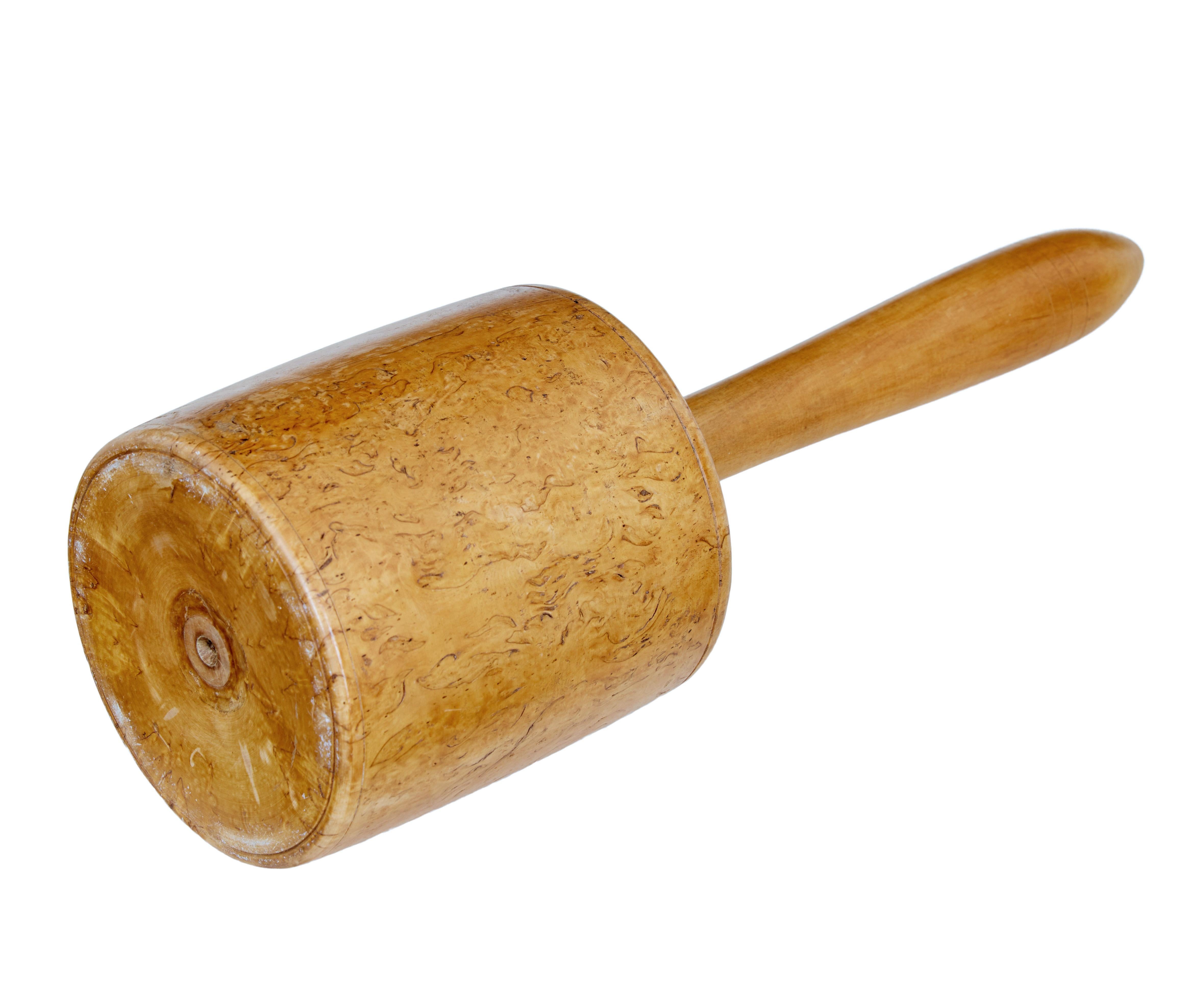 Swedish Early 20th Century Solid Burr Birch Mallet For Sale at 1stDibs ...