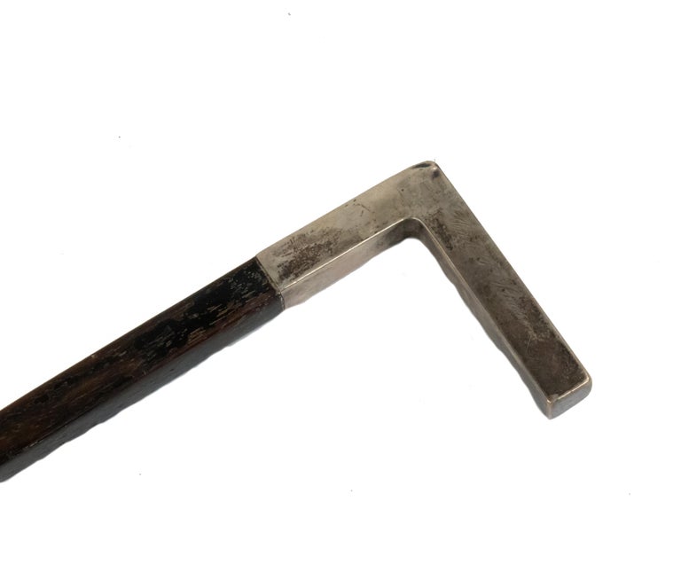 Swedish Edwardian Ebony and Silver Cane For Sale at 1stDibs