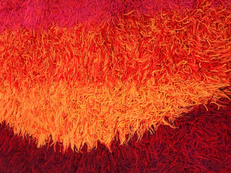 Swedish Ege Rya Rug "Kosmos" Blekingerya Attributed to Marianne Richter ...