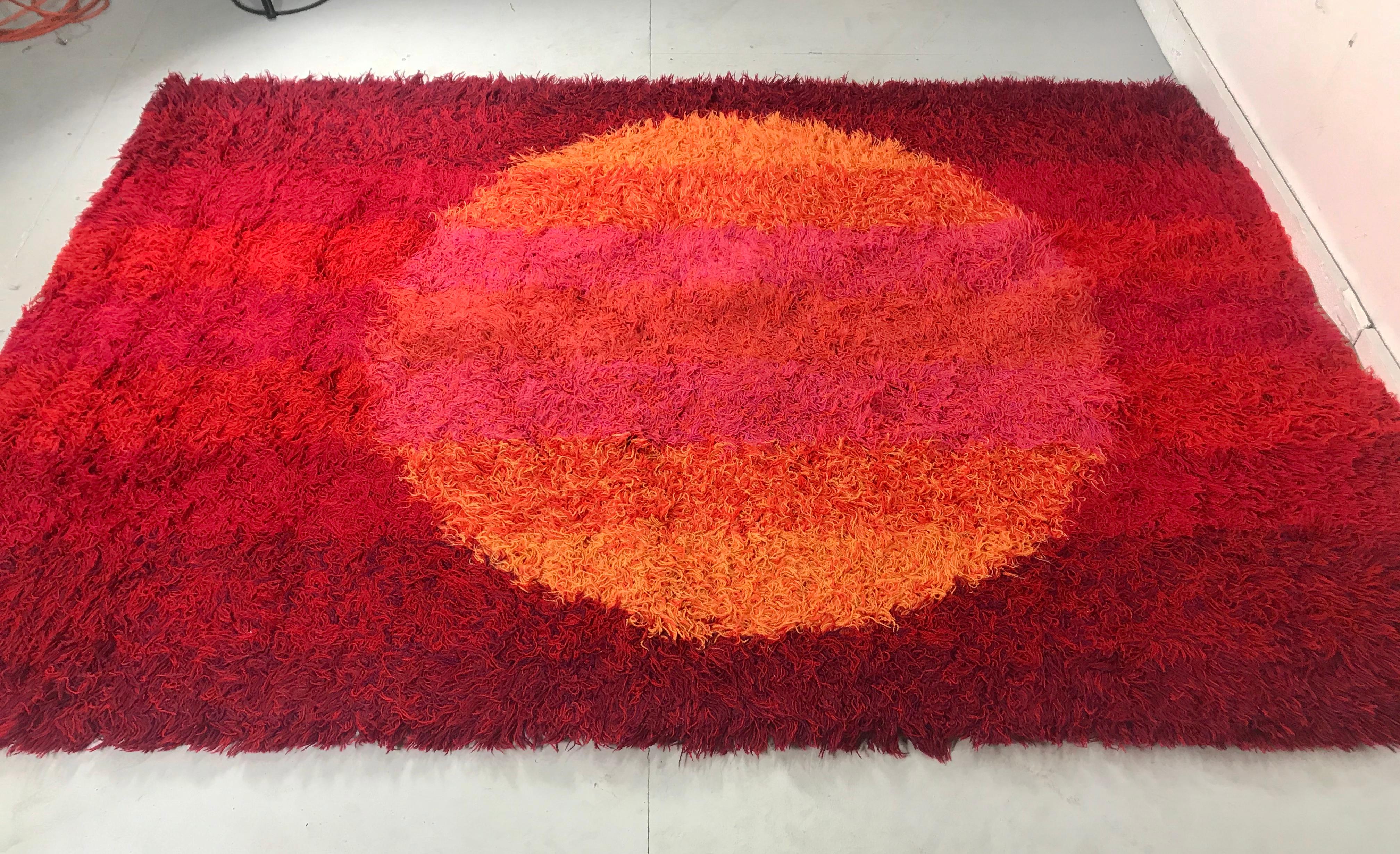 Swedish Ege Rya Rug "Kosmos" Blekingerya Attributed to Marianne Richter ...