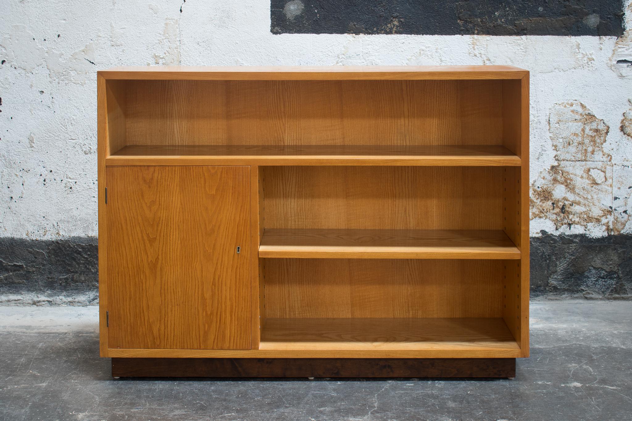 Swedish Elm Functionalist Cabinet Bookcase at 1stDibs