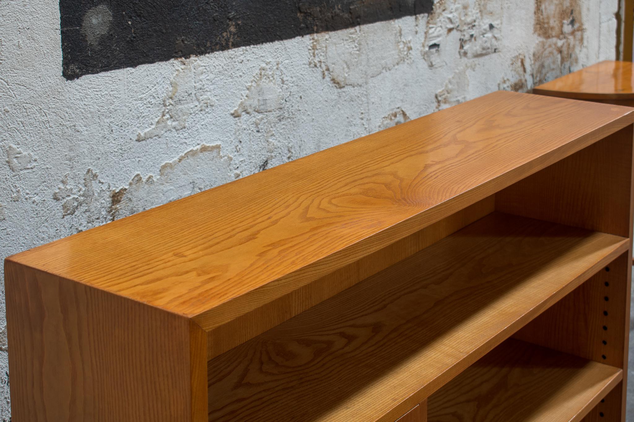 Swedish Elm Functionalist Cabinet Bookcase at 1stDibs