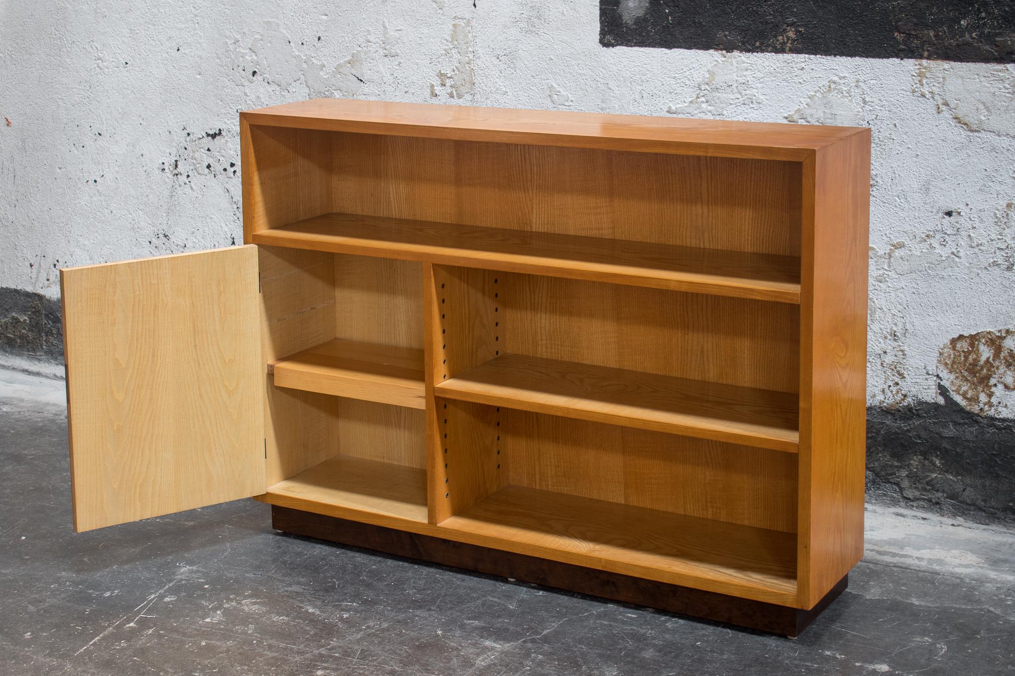 Swedish Elm Functionalist Cabinet Bookcase at 1stDibs