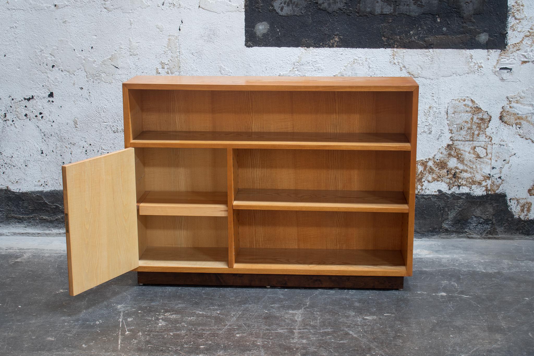 Swedish Elm Functionalist Cabinet Bookcase at 1stDibs