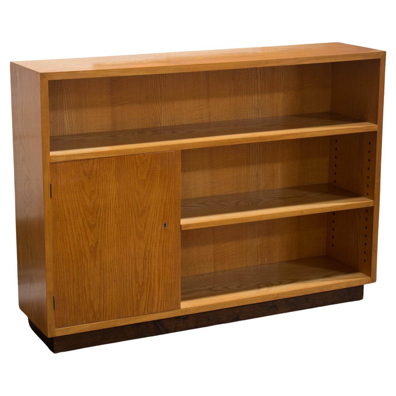 Swedish Elm Functionalist Cabinet Bookcase at 1stDibs