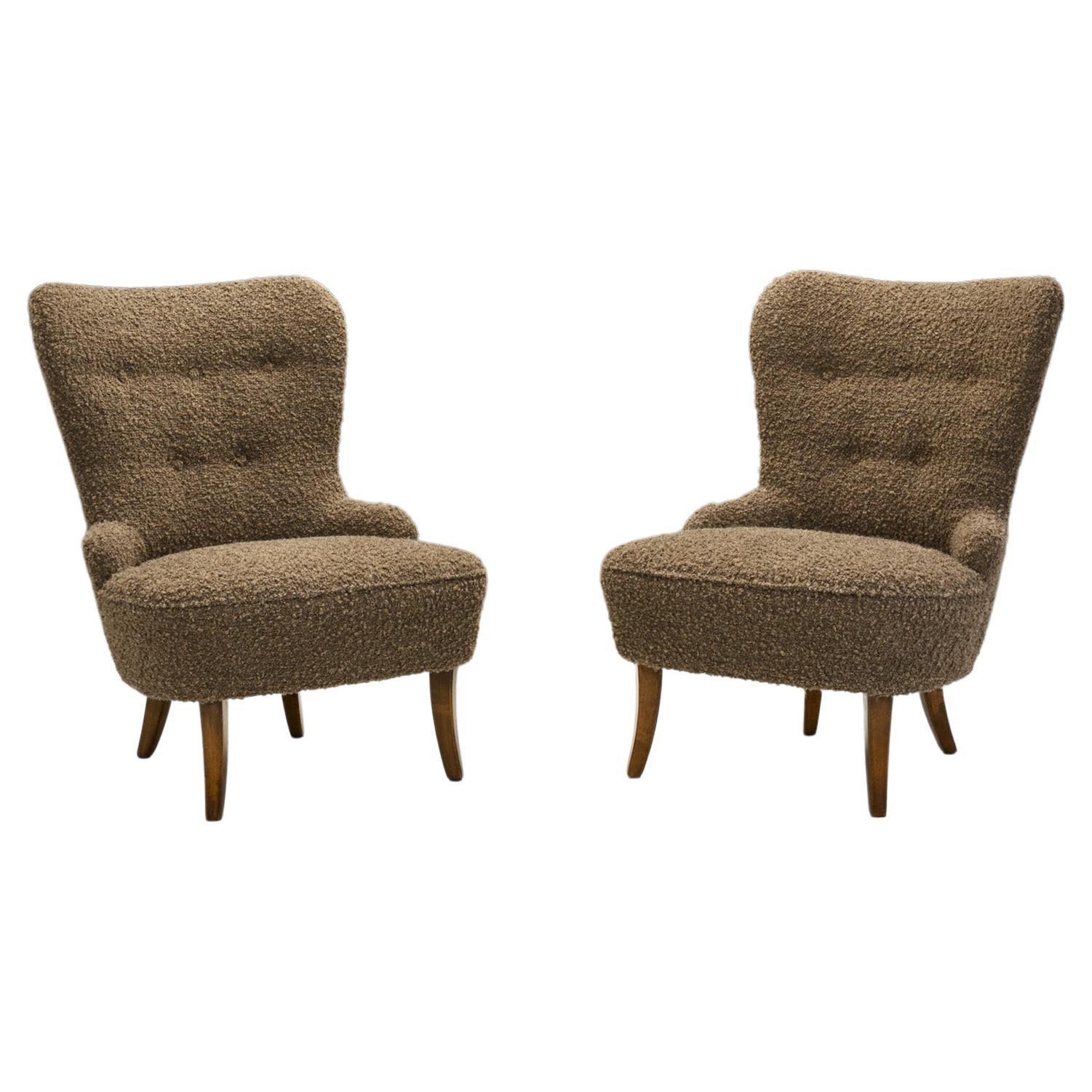 Swedish "Emmastol" Chairs with Stained Wood Legs, Sweden, ca 1950s For ...