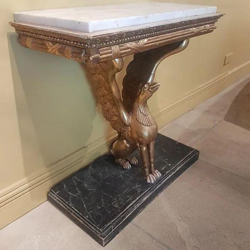 Swedish Empire Griffin Based Console Table, circa 1800 For Sale at 1stDibs