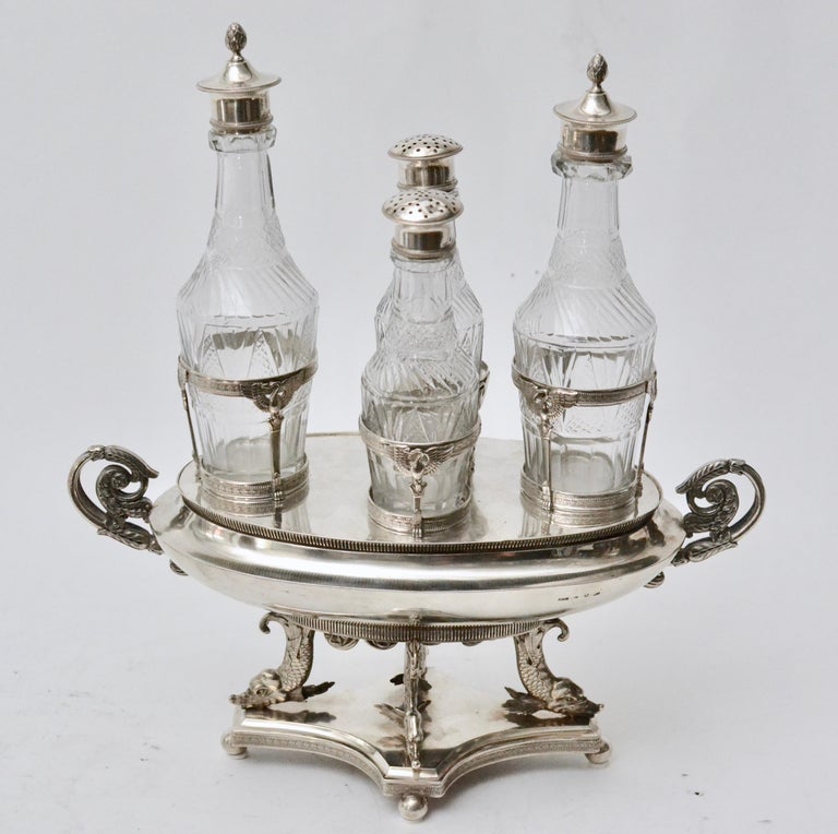 Swedish Empire Silver Cruet by Anders Lindqvist, Stockholm, 1822 For ...