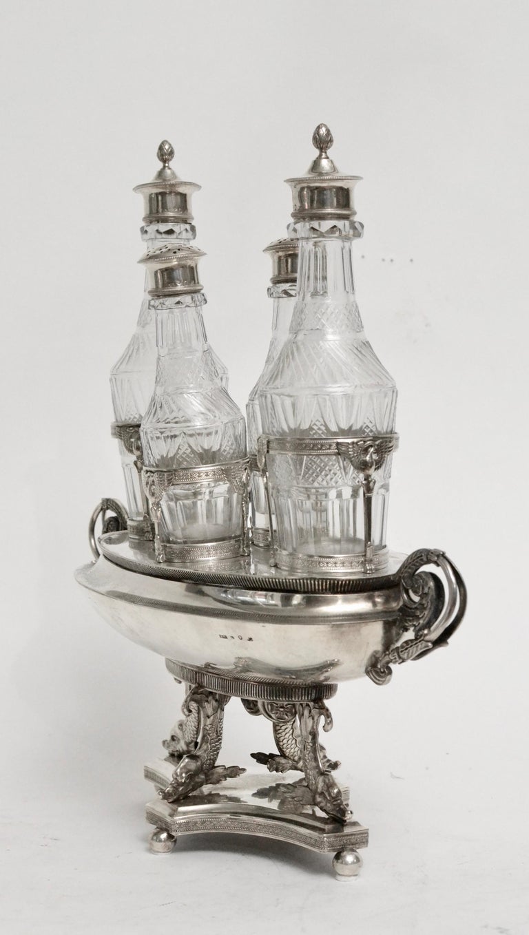 Swedish Empire Silver Cruet by Anders Lindqvist, Stockholm, 1822 For ...