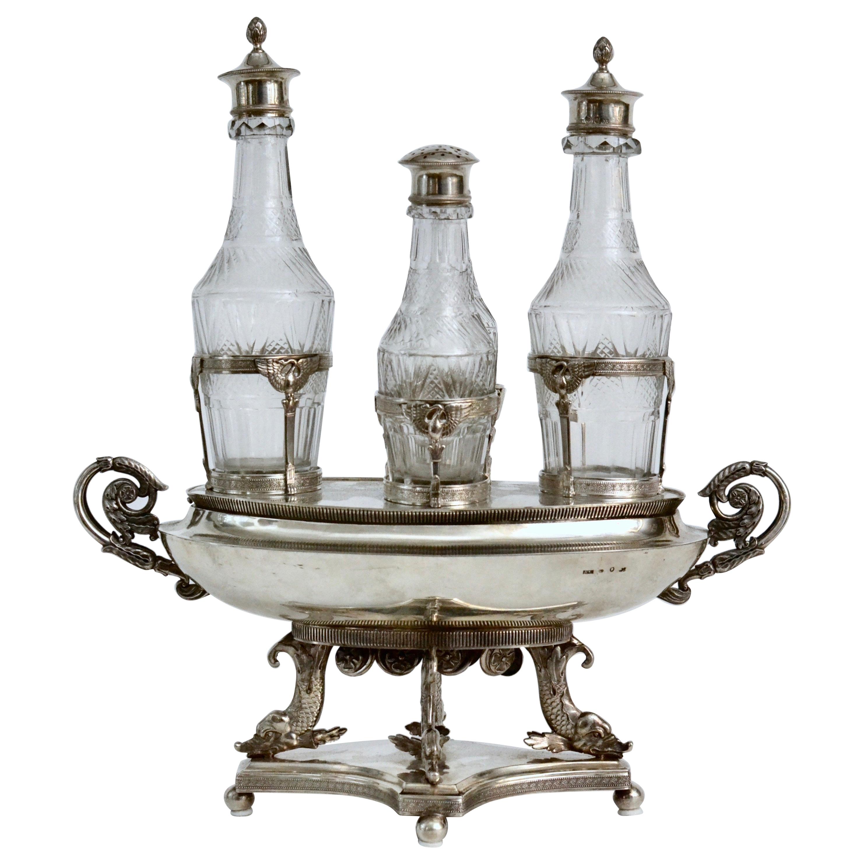 Swedish Empire Silver Cruet by Anders Lindqvist, Stockholm, 1822 For ...
