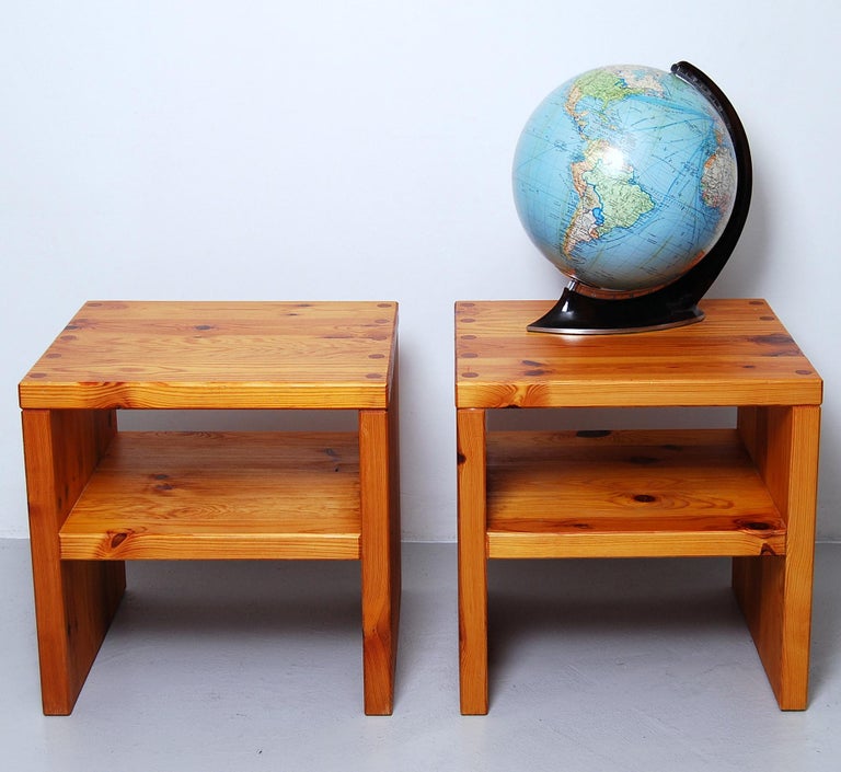 Swedish End Tables in Pine by Sven Larsson at 1stDibs