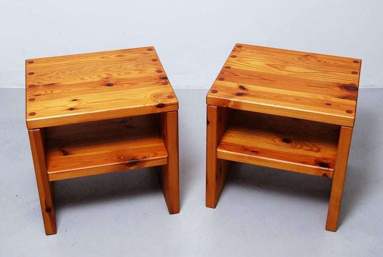 Swedish End Tables in Pine by Sven Larsson at 1stDibs