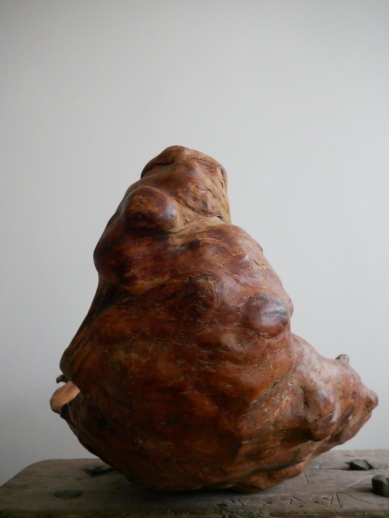 Swedish Folk Art Birch Burl Bowl, 1981 For Sale at 1stDibs