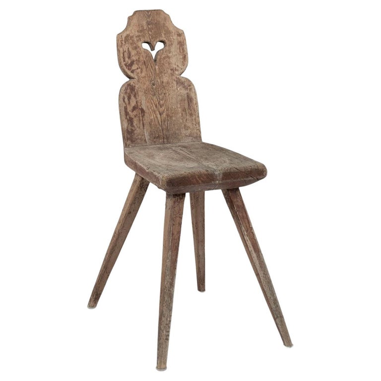 Swedish Folk Art Chair For Sale at 1stDibs