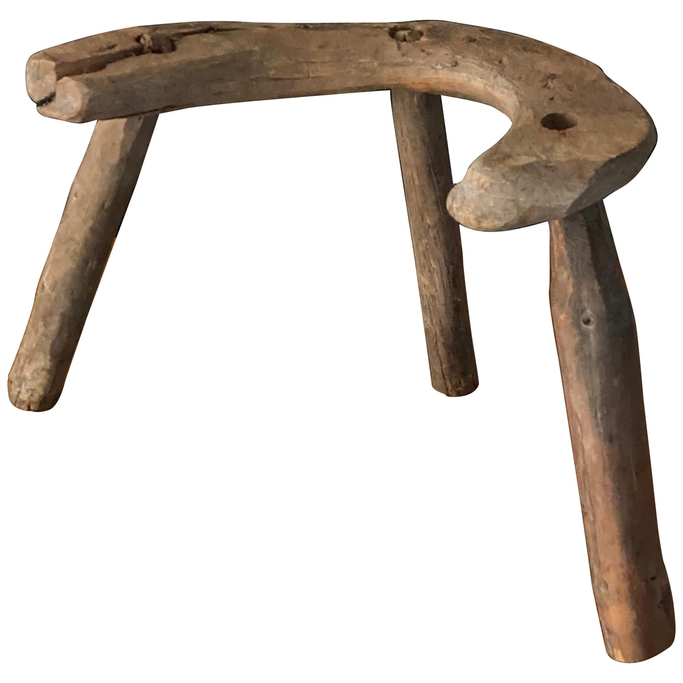 Folk Art Tripod Oak Shoemaker Stool, Denmark, 19th Century For Sale at ...