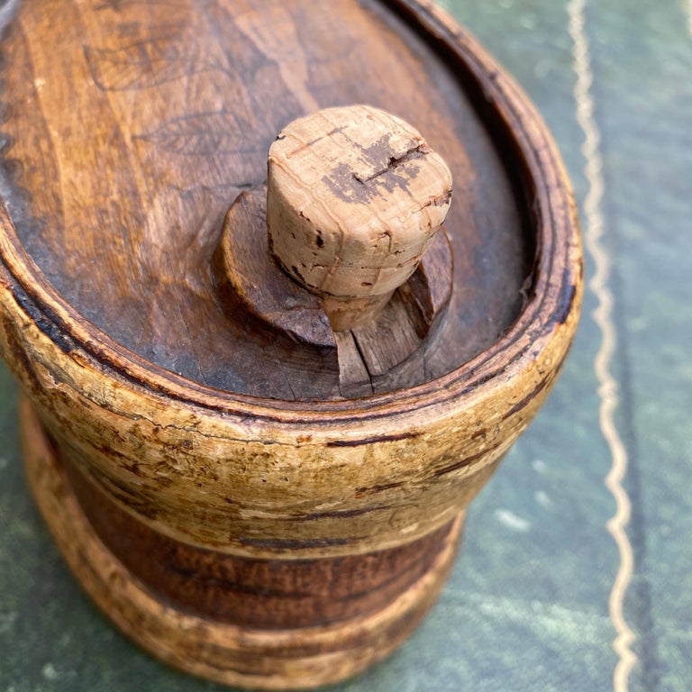 Swedish Folk Art Wood Wine And Water Container, circa 1800 For Sale at ...