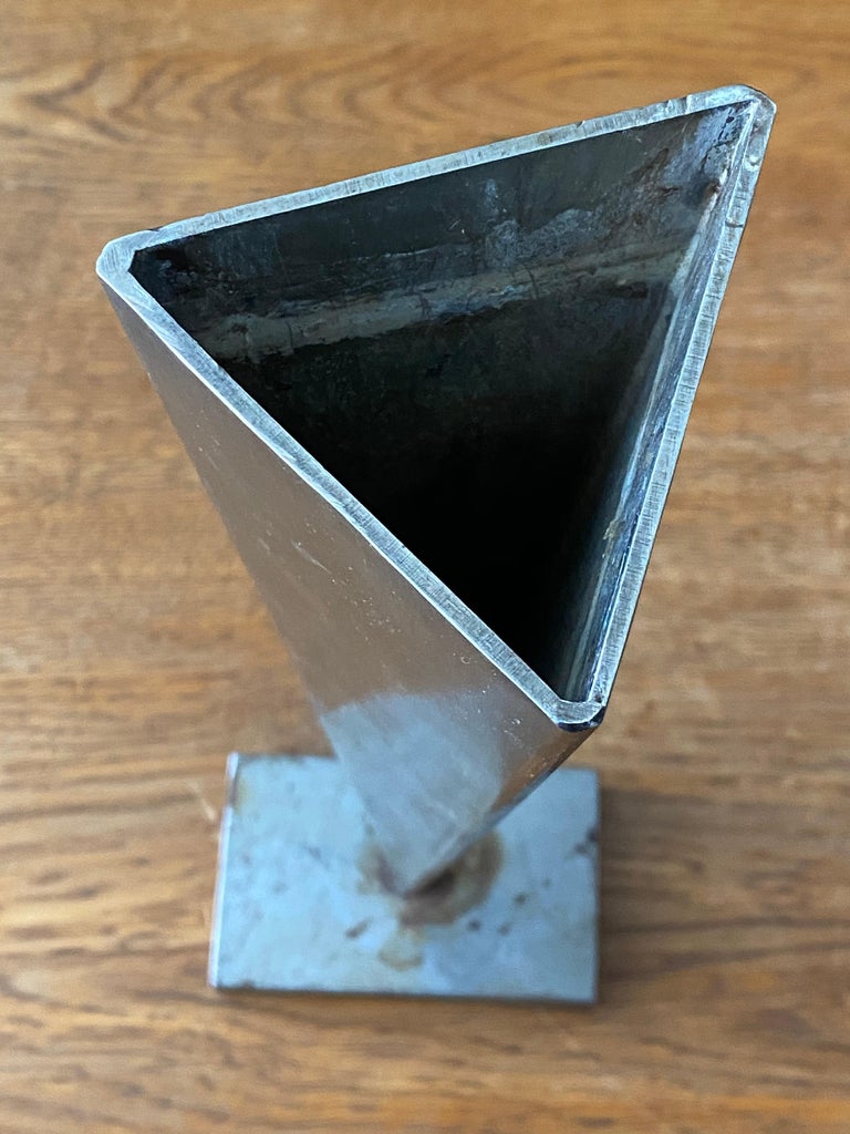 Swedish Functionalist Designer, Steel Flower Vase, Sweden, 1940s For ...