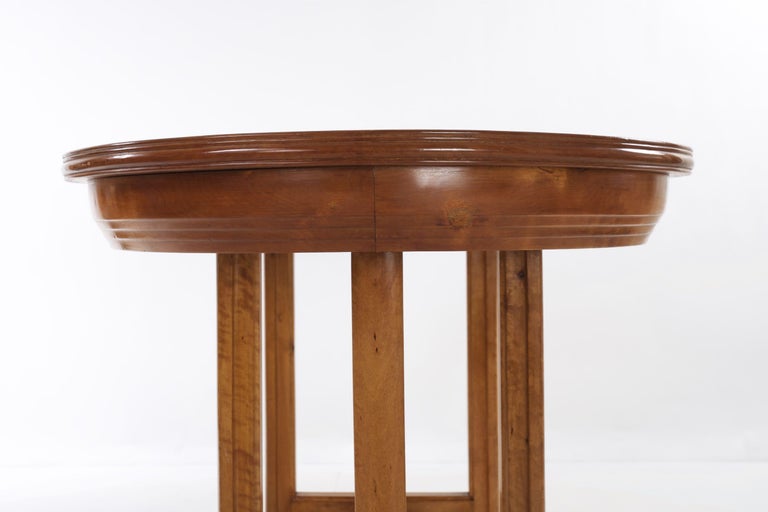 Swedish Grace Antique Inlaid Birch Center Table, circa 1920-1930 For ...