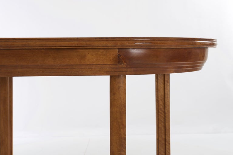 Swedish Grace Antique Inlaid Birch Center Table, circa 1920-1930 For ...