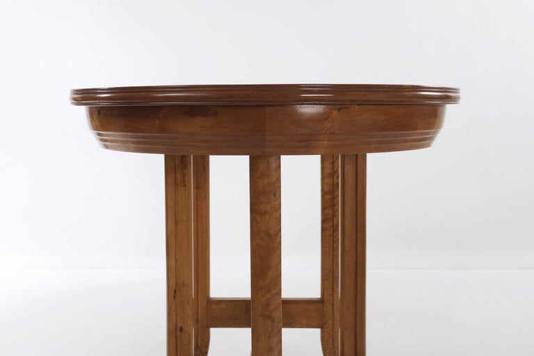 Swedish Grace Antique Inlaid Birch Center Table, circa 1920-1930 For ...