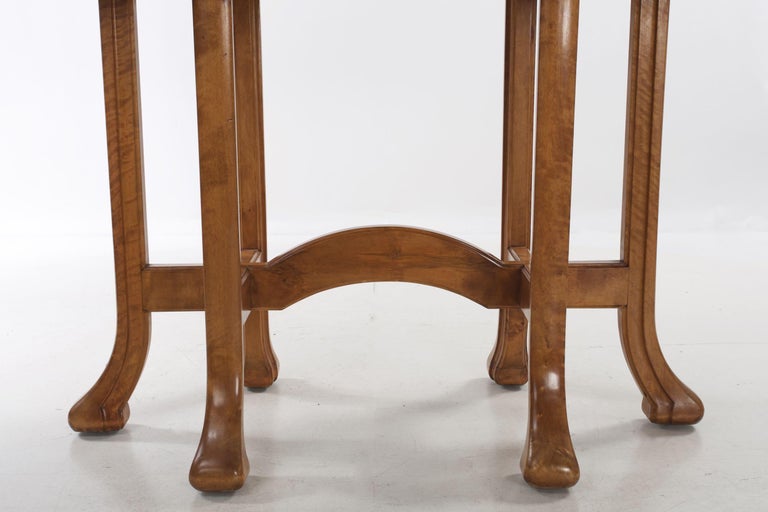 Swedish Grace Antique Inlaid Birch Center Table, circa 1920-1930 For ...