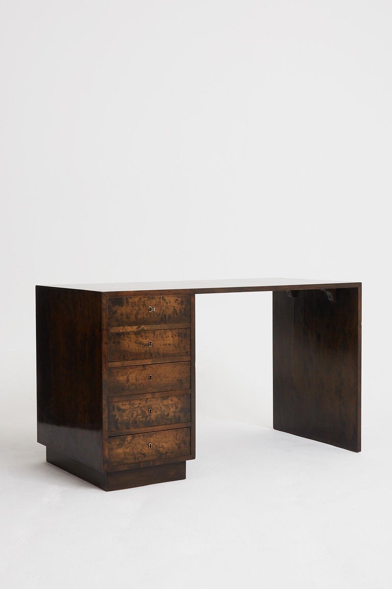 Swedish Grace Birch Desk at 1stDibs