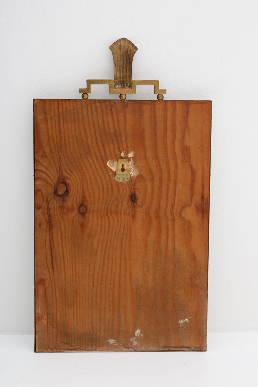 Swedish Grace Brass Mirror by Lars Holmström, 1930s at 1stDibs
