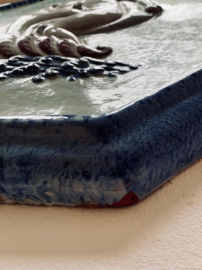 Swedish Grace Faiance Ceramic Wall Relief, Venus, by Ivar Johansson ...