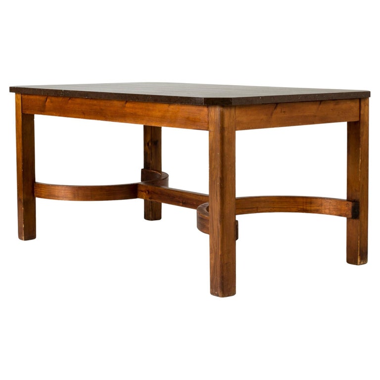 Swedish Grace Limestone Dining Table, Sweden, 1920s For Sale at 1stDibs