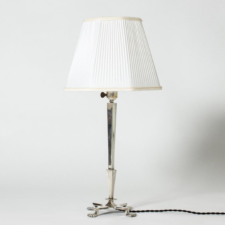 Swedish Grace Silverplated Table Lamp, Elis Bergh, C. G. Hallberg ...