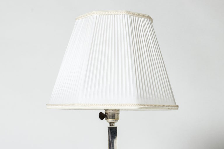 Swedish Grace Silverplated Table Lamp, Elis Bergh, C. G. Hallberg ...