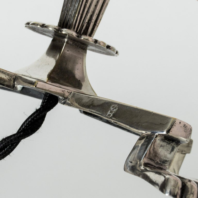 Swedish Grace Silverplated Table Lamp, Elis Bergh, C. G. Hallberg ...