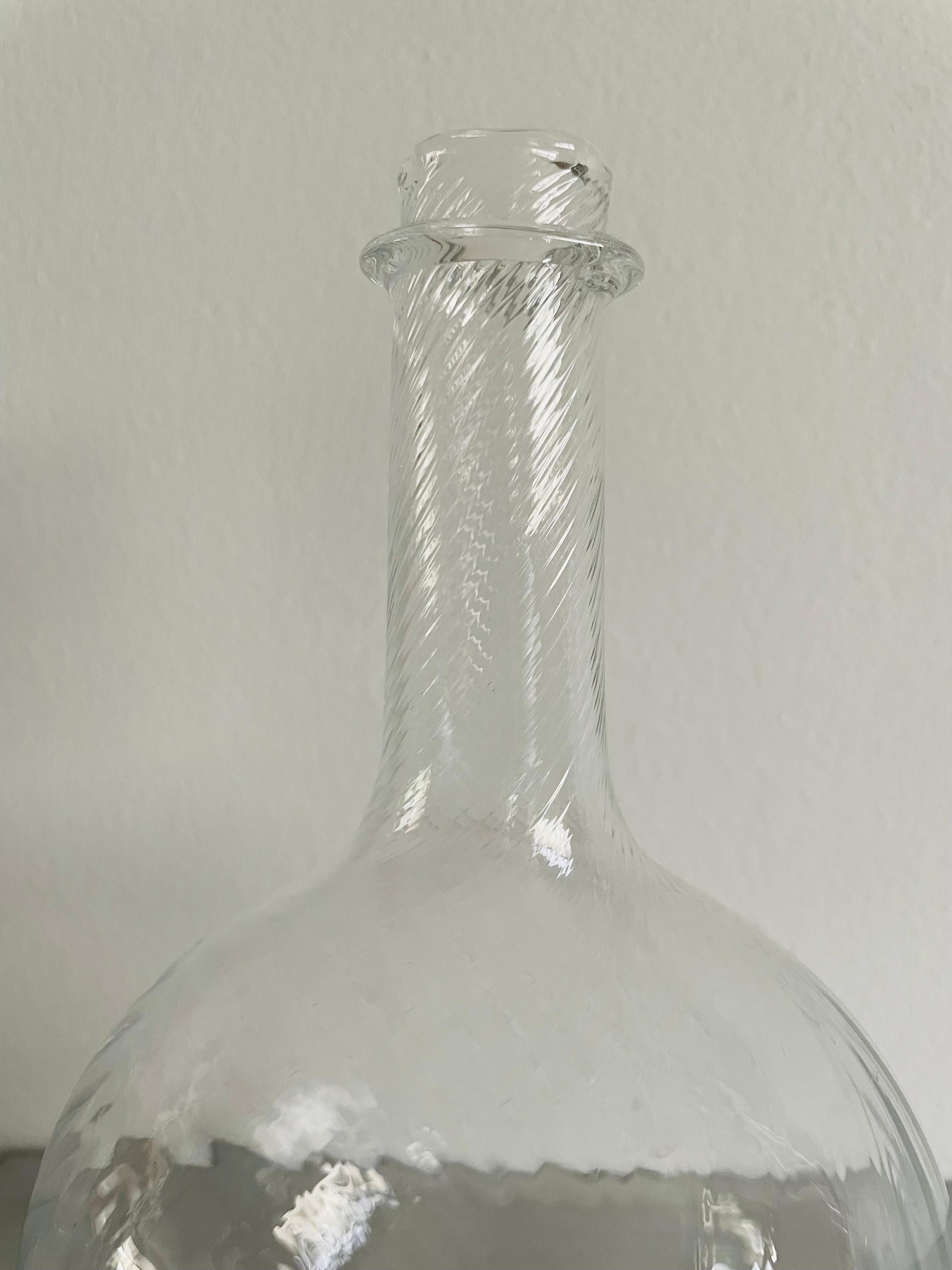 Swedish Gustavian 19th Century Handblown Glass Carafe For Sale at 1stDibs