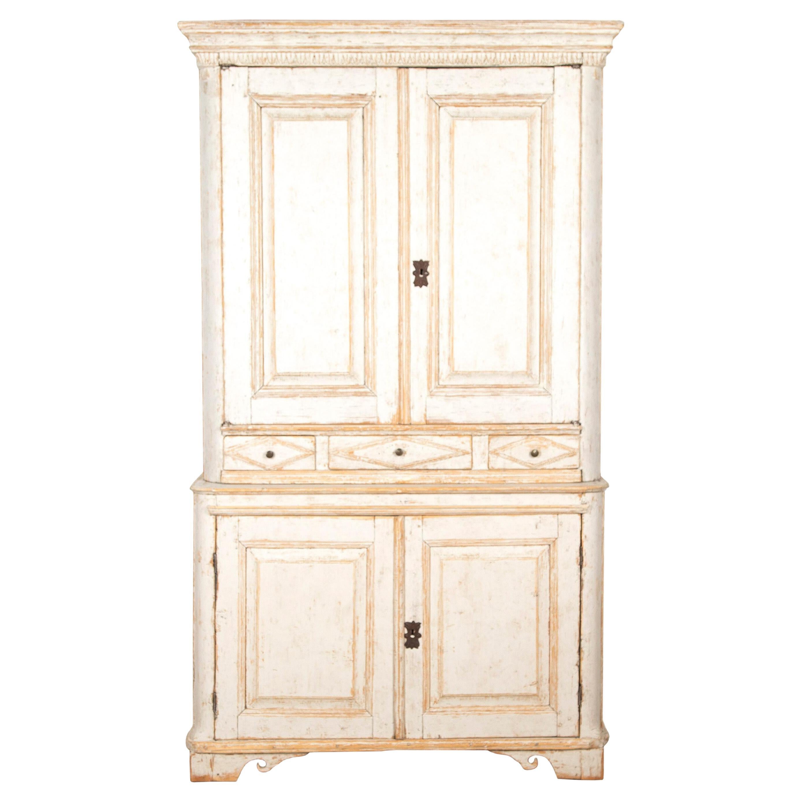 Swedish Gustavian Glass Top Hutch at 1stDibs