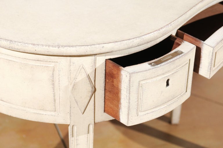 Swedish Gustavian Style 19th Century Painted Wood Freestanding Dressing ...