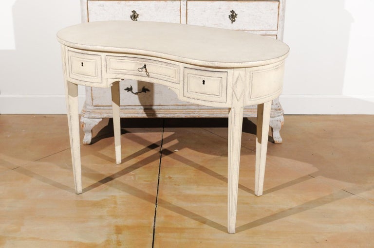 Swedish Gustavian Style 19th Century Painted Wood Freestanding Dressing ...