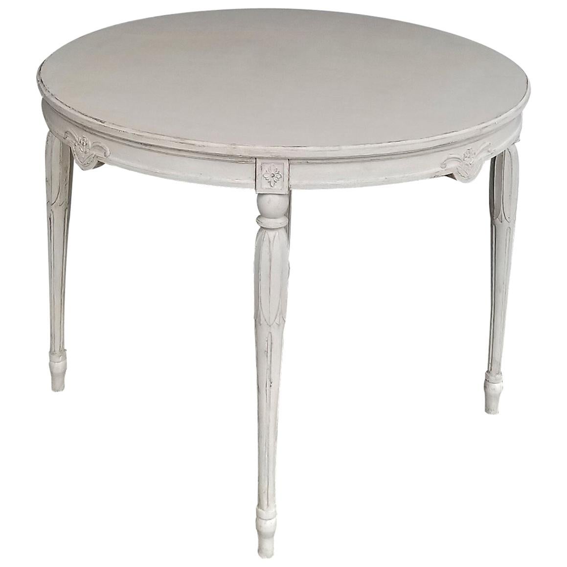 Scandinavian Swedish Gustavian Breakfast Table at 1stDibs