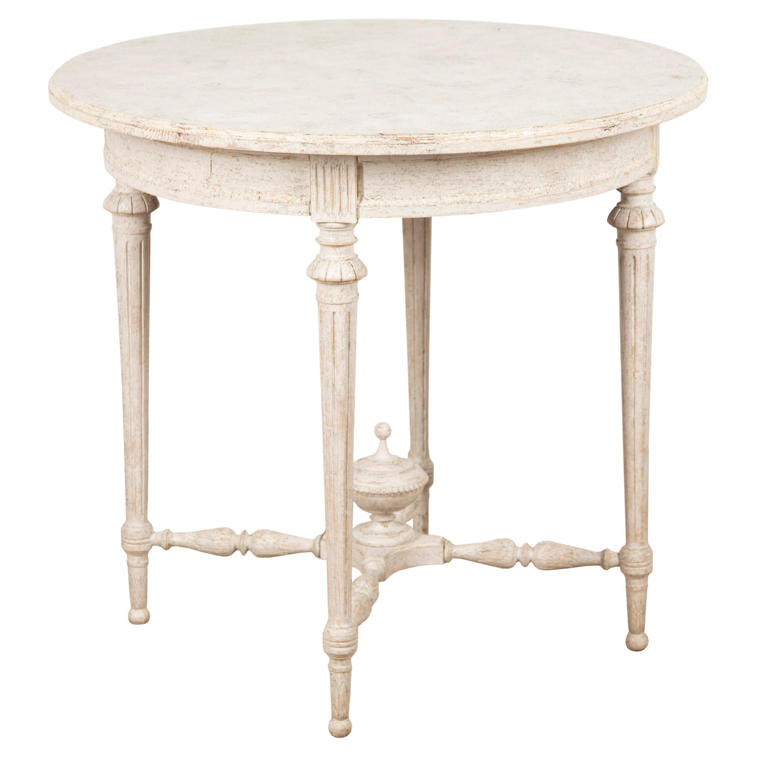 Swedish Gustavian Style Oval Table at 1stDibs
