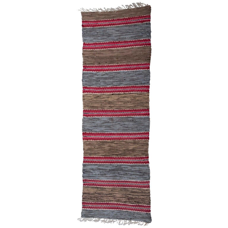 Swedish Handwoven Rug For Sale at 1stdibs