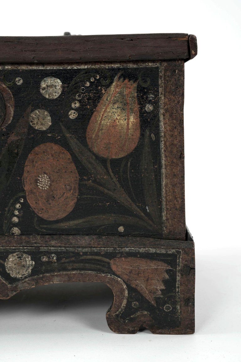 Swedish Hinged Box 'or Small Coffer' in Original Paint at 1stDibs